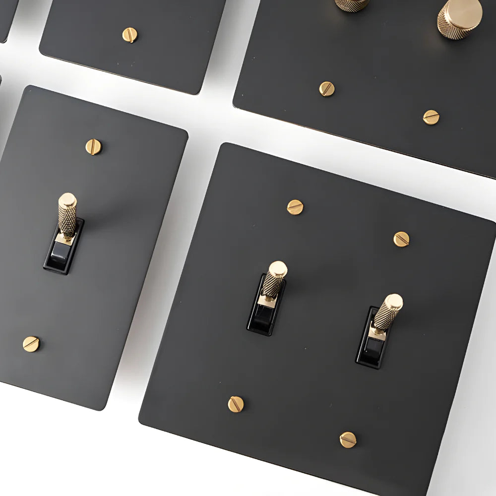 Knurled Brass Toggle Switches | Handle Shop Couture - Handle Shop Couture