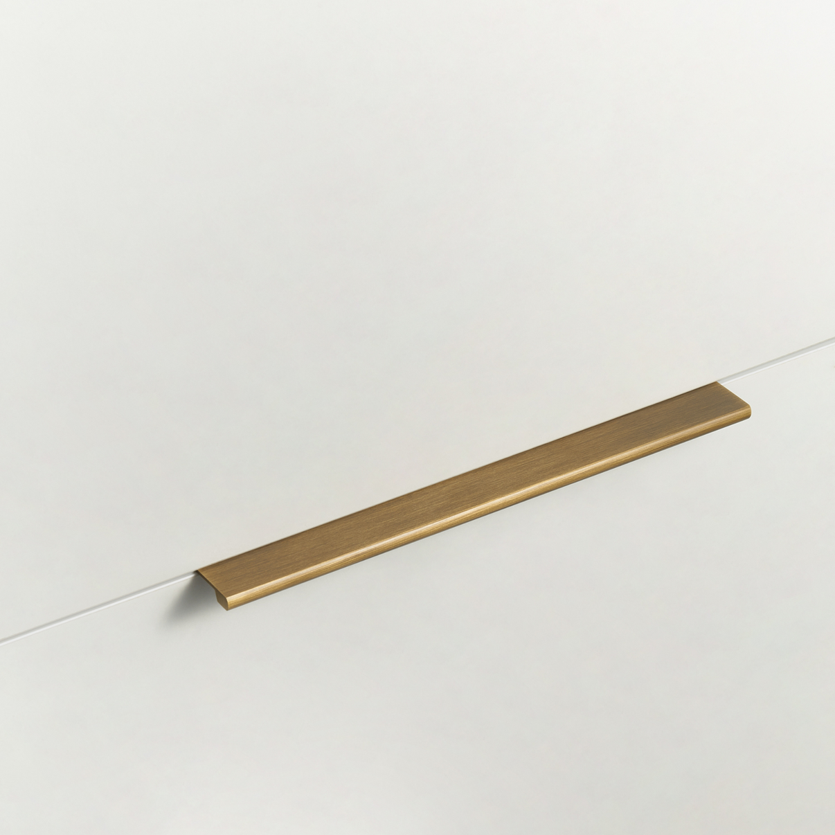 KURT/ Brass Cabinet Edge Pull - Handle Shop Couture