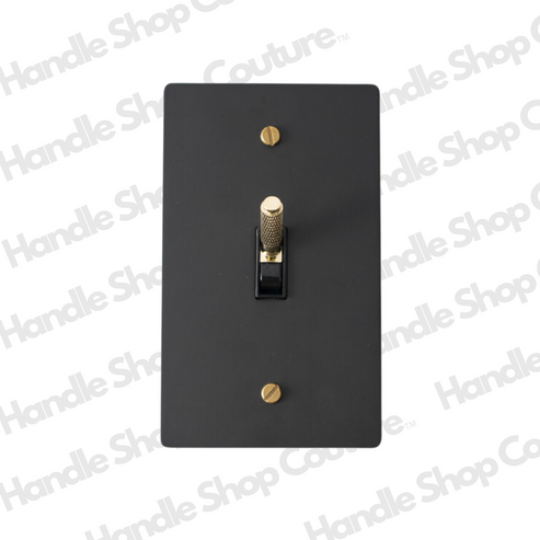 KLAS / Brass Light Switch (1-Gang) - Handle Shop Couture