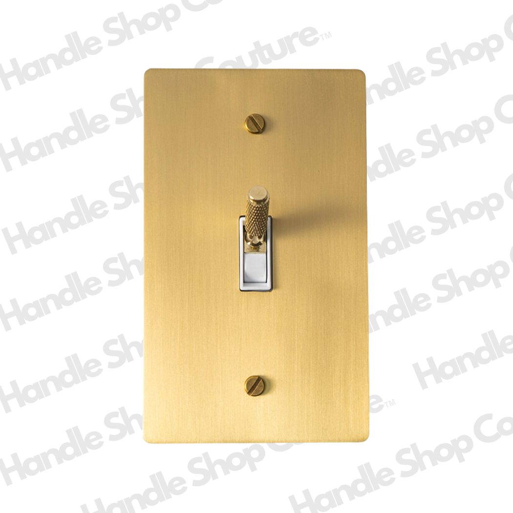 KLAS / Brass Light Switch (1-Gang) - Handle Shop Couture