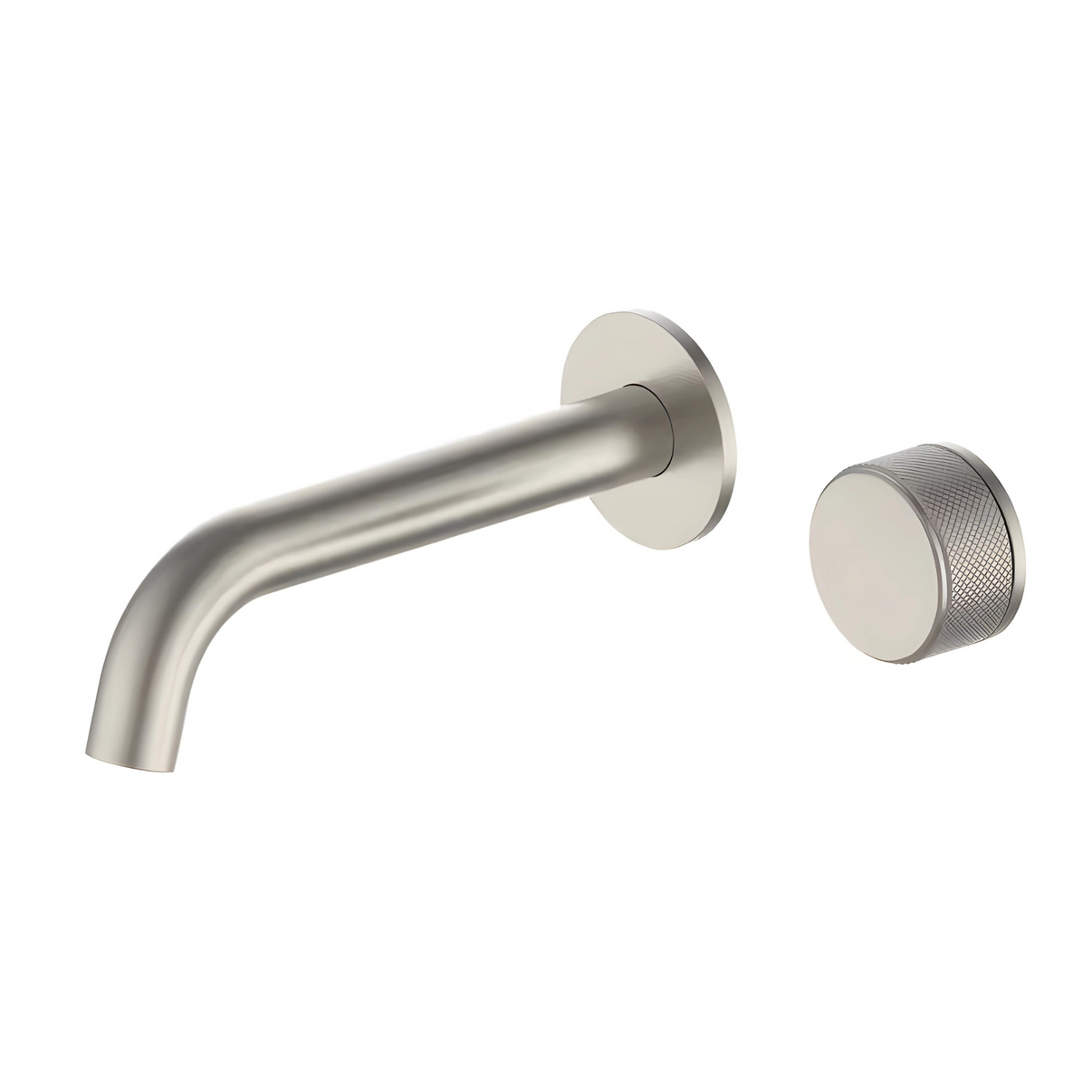 SENSIAL / Wall-Mounted Knurled Brass Bathroom Faucet - Handle Shop Couture