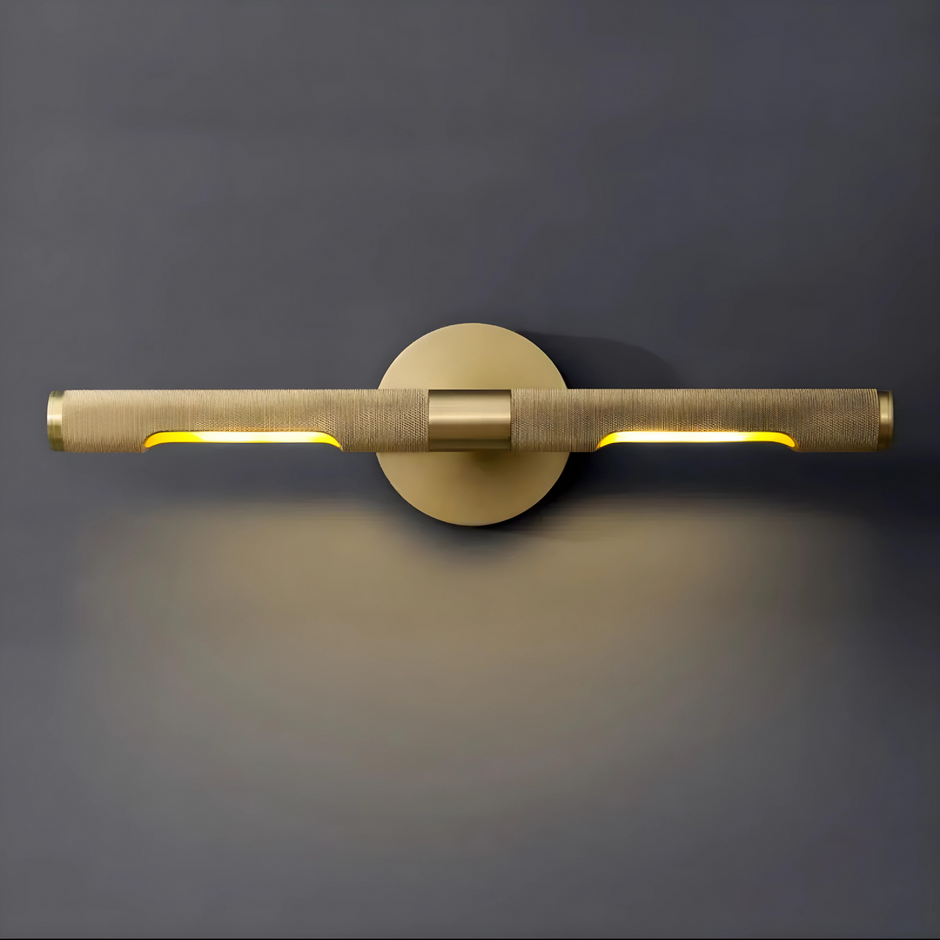 GILLY / Knurled Brass Wall Light - Handle Shop Couture