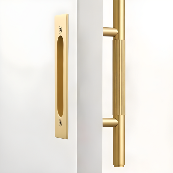 MARBELLA / Solid Brass Barn Door Pull Handles | Handle Shop Couture ...