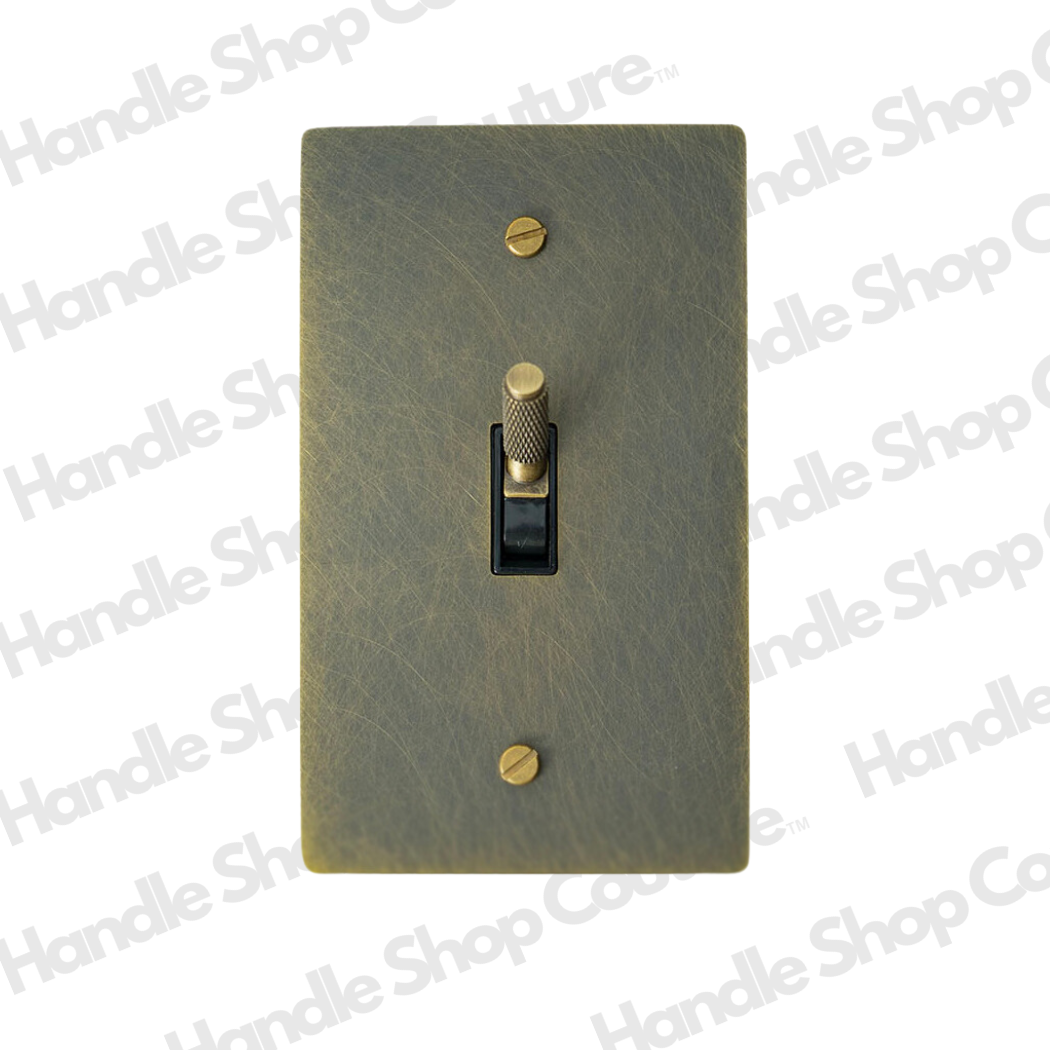 KLAS / Brass Light Switch (1-Gang) - Handle Shop Couture