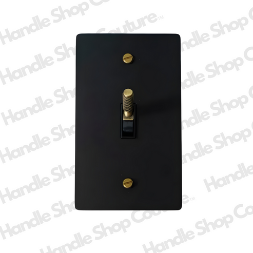KLAS / Brass Light Switch (1-Gang) - Handle Shop Couture