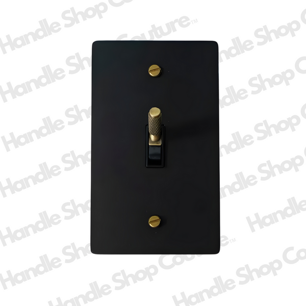KLAS / Brass Light Switch (1-Gang) - Handle Shop Couture