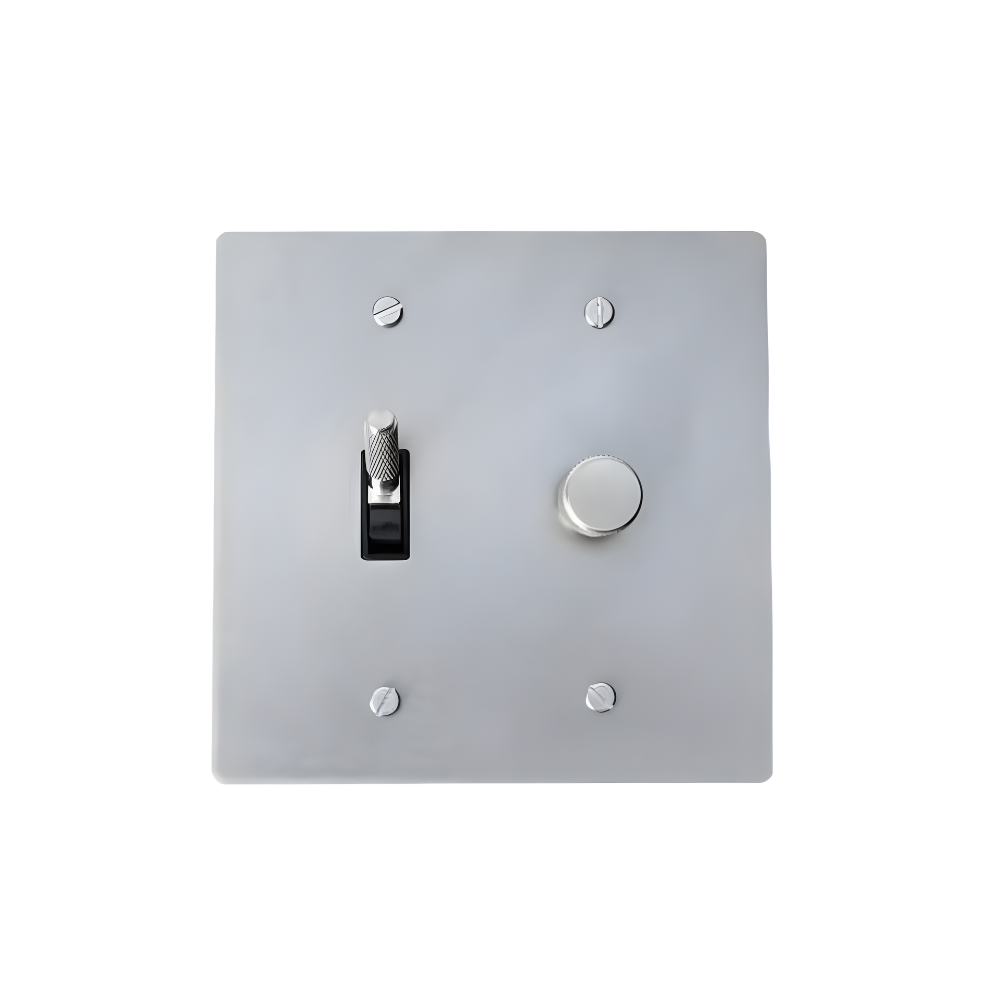 KLAS / Brass Mixed Dimmer Switch Outlet (2-Gang) - Handle Shop Couture