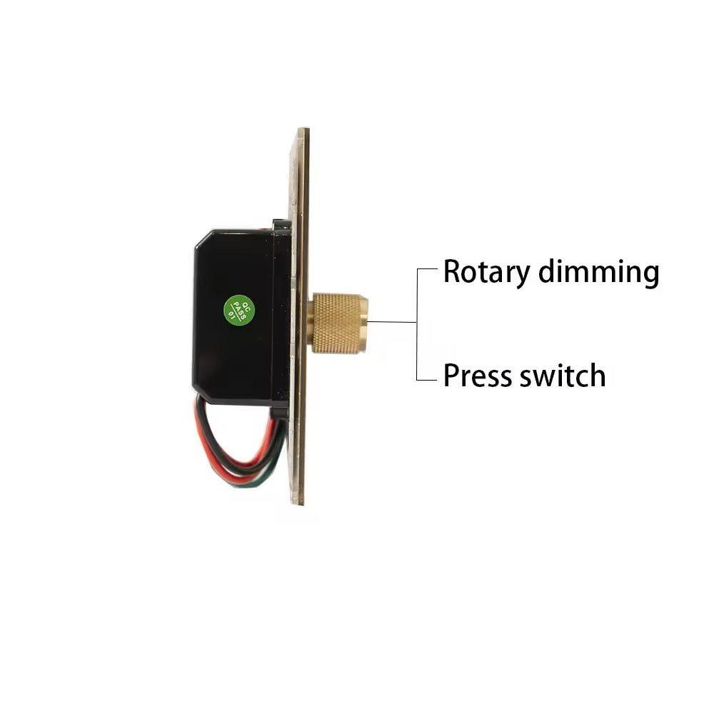 KLAS / Brass Rotary Dimmer Switch (1-Gang 3-Way) - Handle Shop Couture