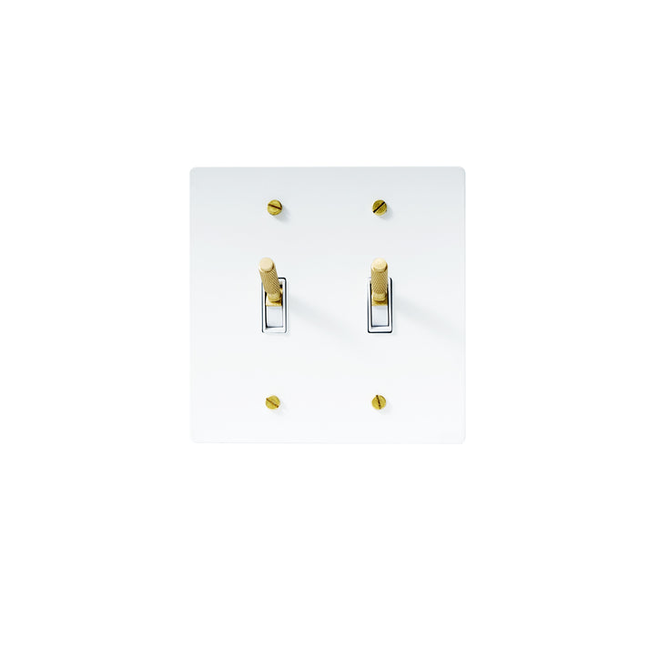 KLAS / Brass Light Switch (2-Gang) - Handle Shop Couture