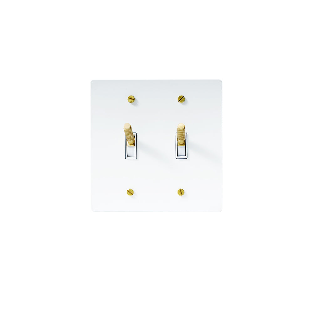 KLAS / Brass Light Switch (2-Gang) - Handle Shop Couture