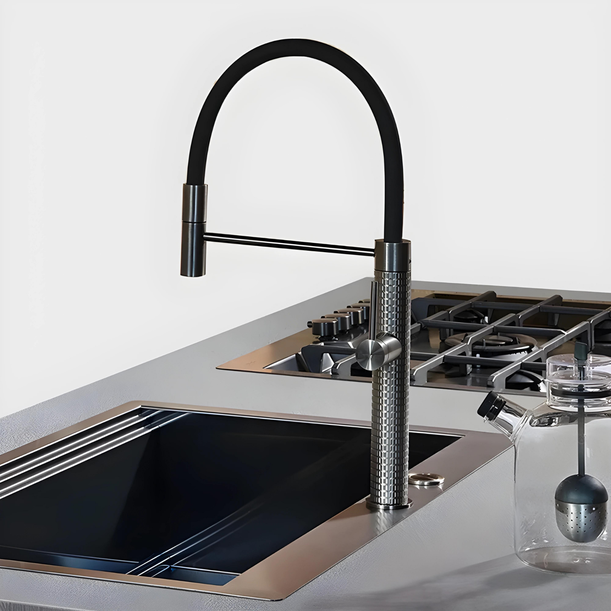 KORLEON / Single Lever Swivel Kitchen Mixer Faucet - Handle Shop Couture