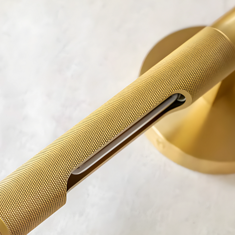 GILLY / Knurled Brass Wall Light - Handle Shop Couture