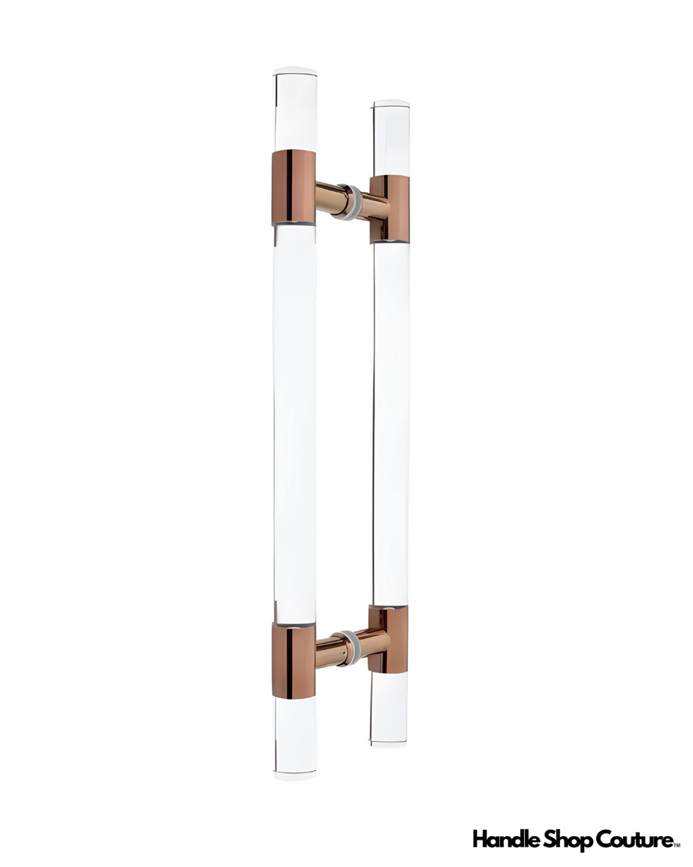 ENZA/ Long Entrance Door Handles Push Pull | Handle Shop Couture - Rose ...