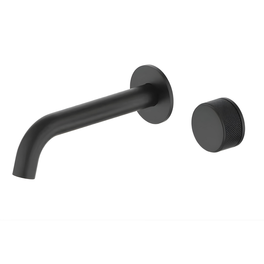 SENSIAL / Wall-Mounted Knurled Brass Bathroom Faucet - Handle Shop Couture