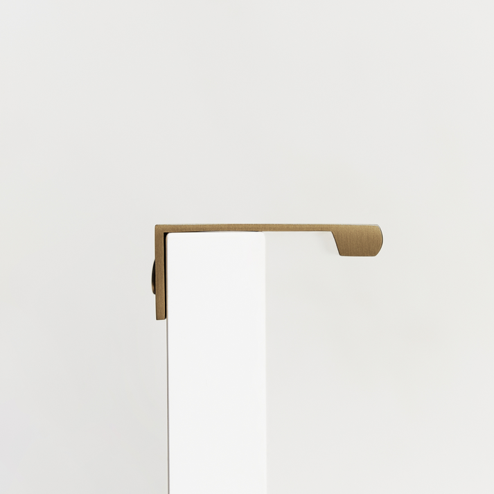 KURT/ Brass Cabinet Edge Pull - Handle Shop Couture