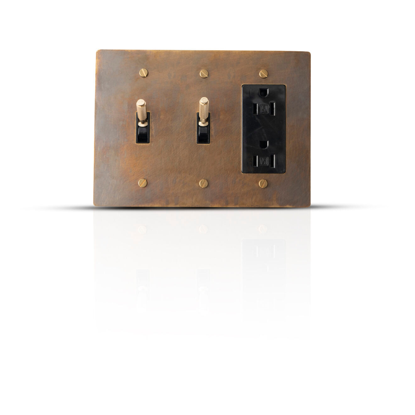 KLAS / Brass Mixed Dimmer Switch (3-Gang)