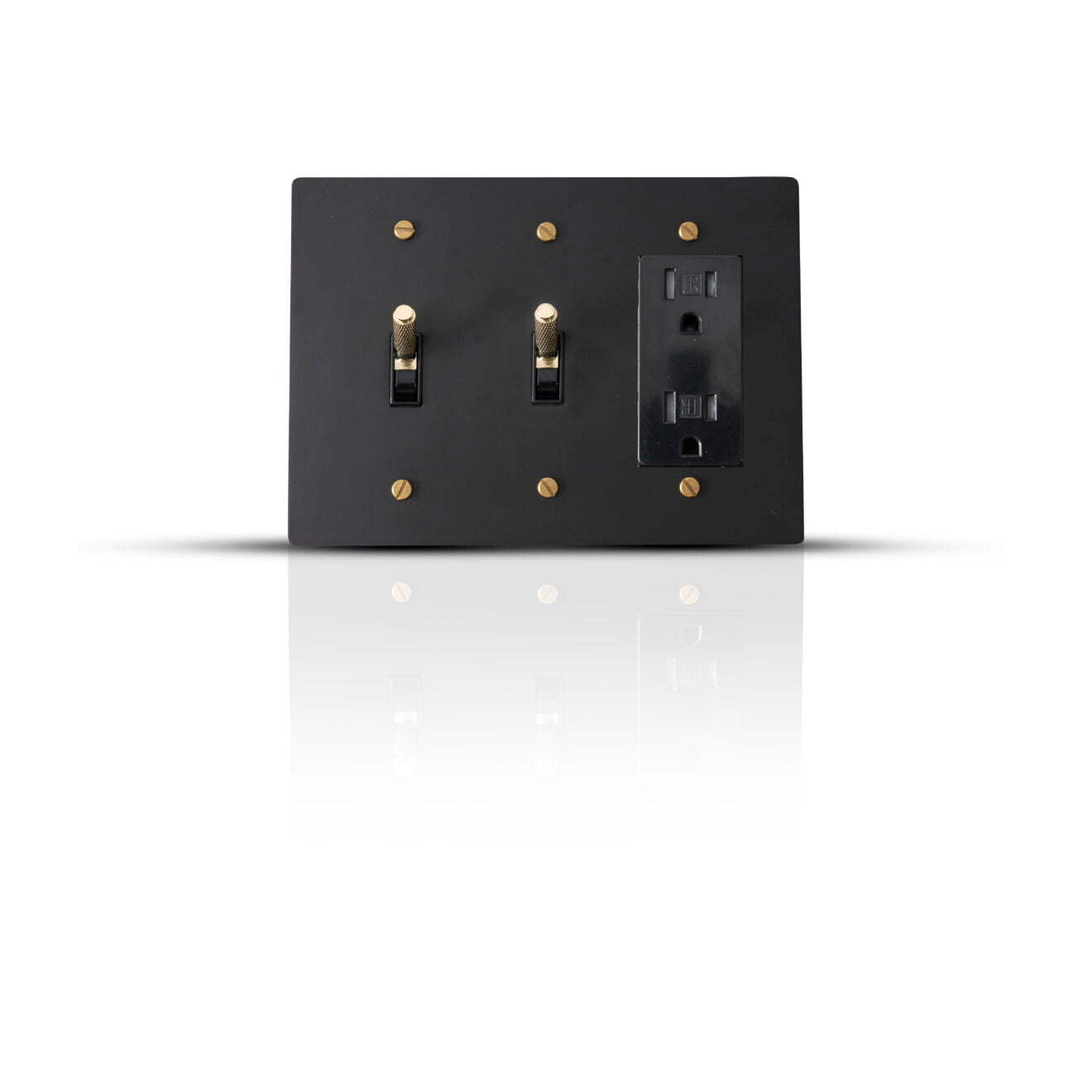 KLAS / Brass Mixed Dimmer Switch (3-Gang)