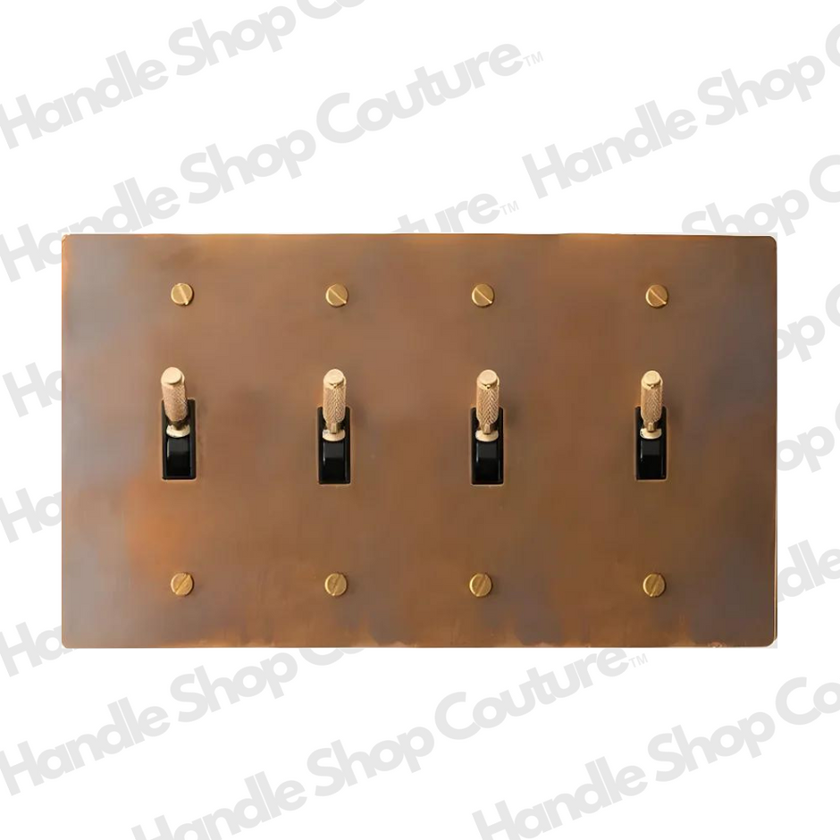 Knurled Brass Toggle Switches | Handle Shop Couture - Handle Shop Couture