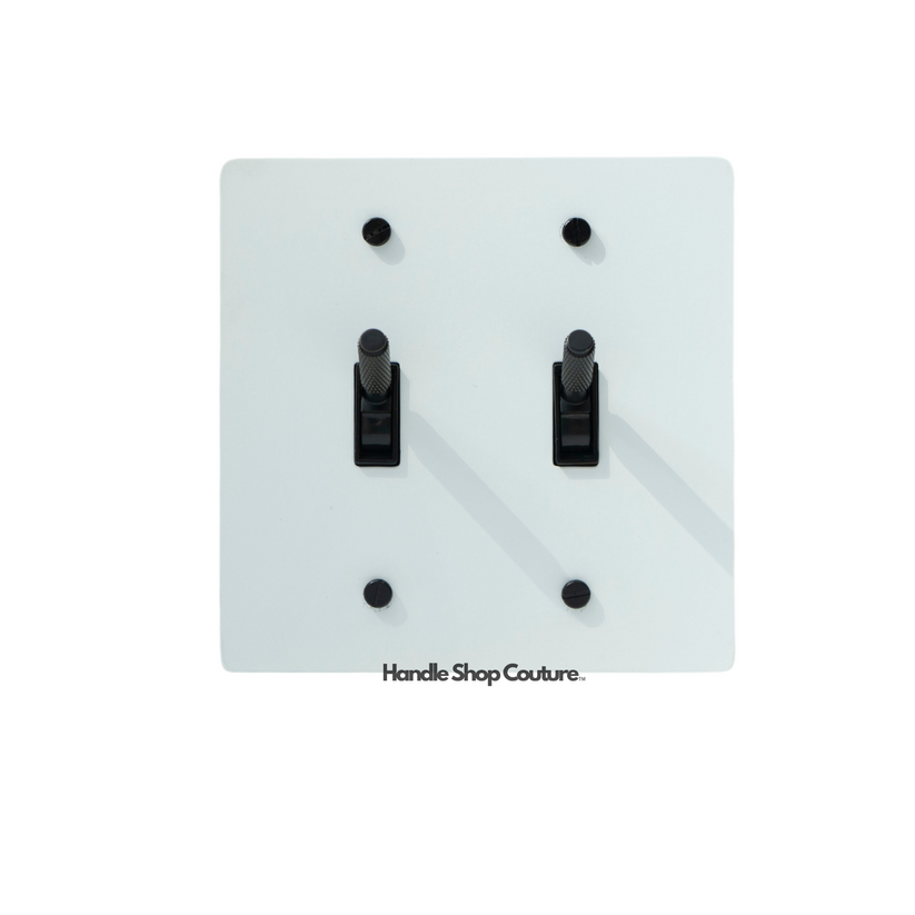 KLAS / Brass Light Switch (2-Gang) - Handle Shop Couture