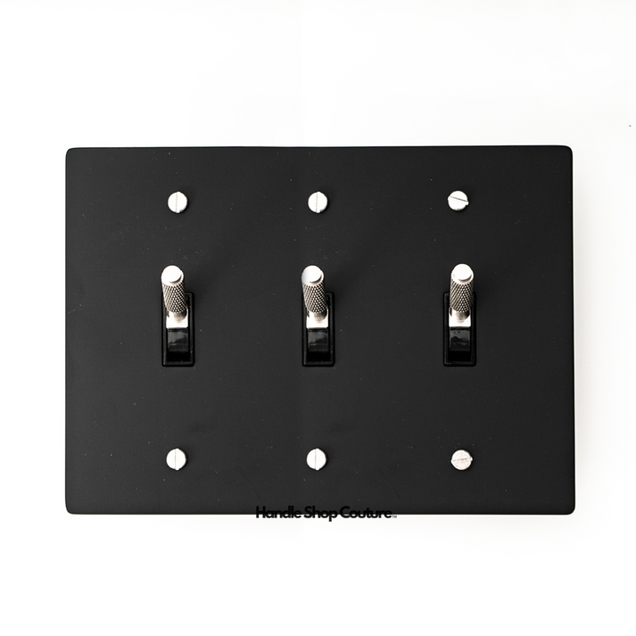 KLAS / Brass Light Switch (3-Gang) - Handle Shop Couture