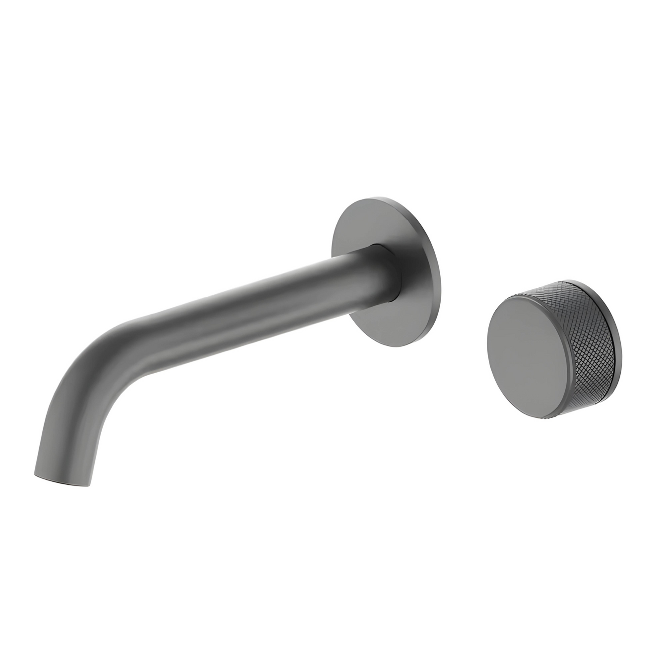 SENSIAL / Wall-Mounted Knurled Brass Bathroom Faucet - Handle Shop Couture