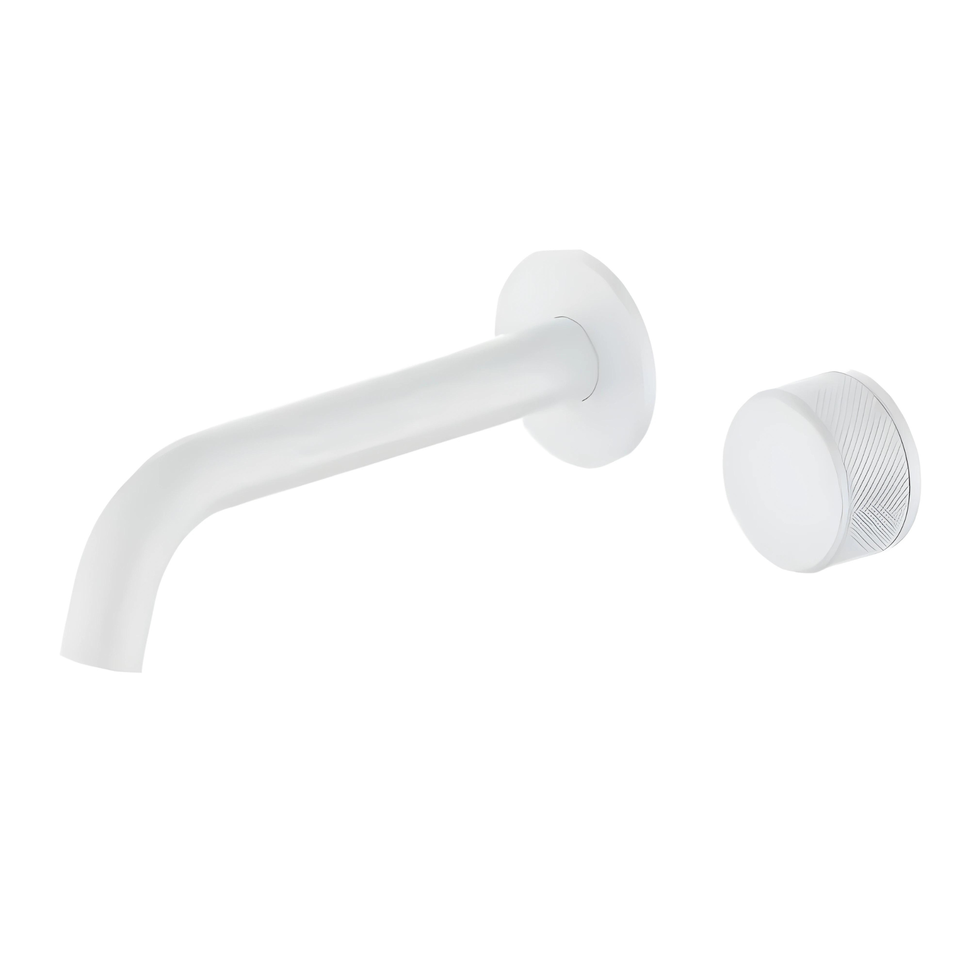 SENSIAL / Wall-Mounted Knurled Brass Bathroom Faucet - Handle Shop Couture