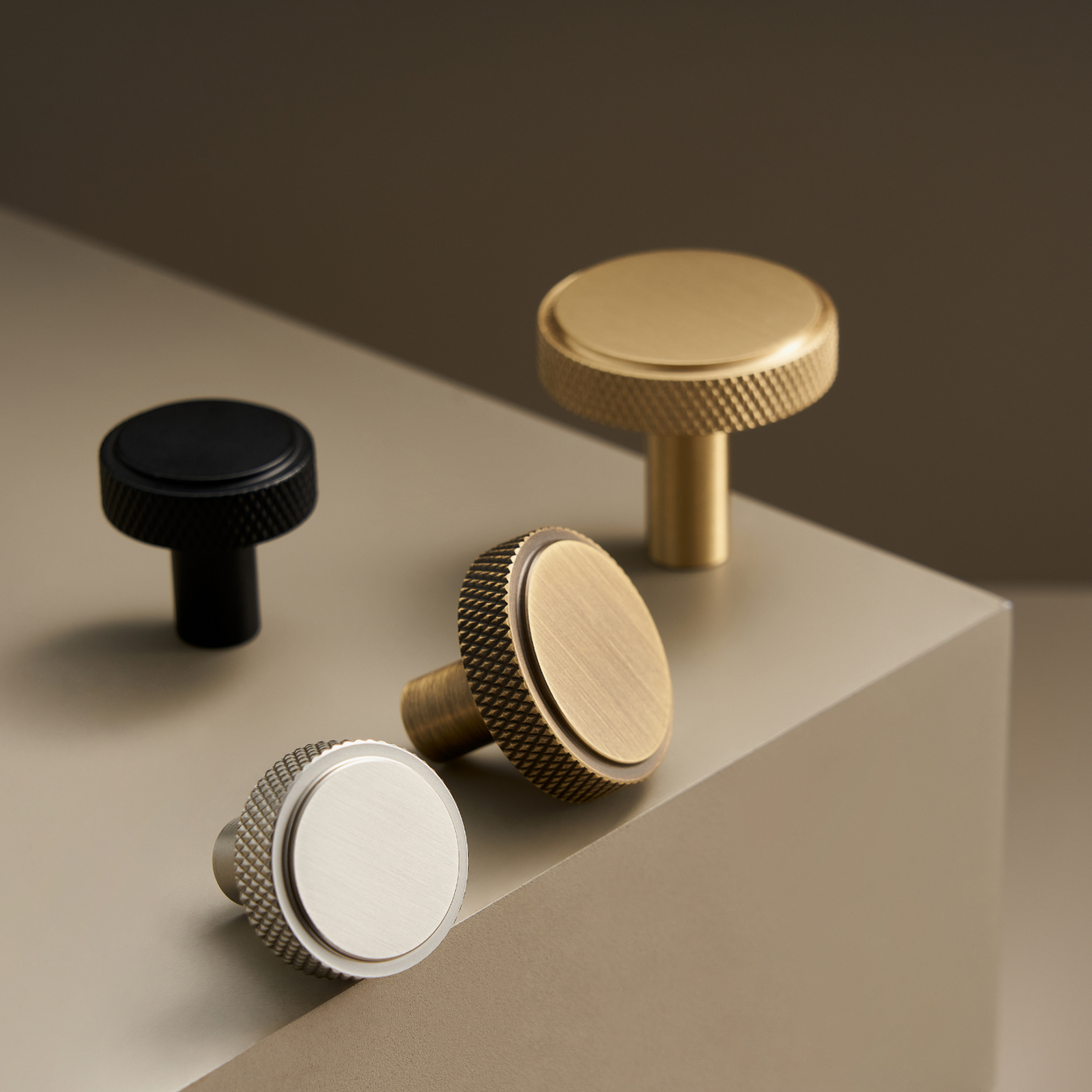 VOULA / Knurled Brass Knobs - Handle Shop Couture