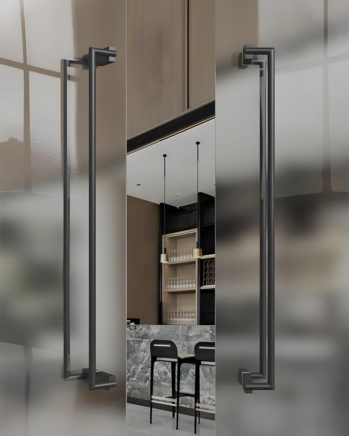 KARL / Long Entrance Door Handles Push Pull | Handle Shop Couture ...