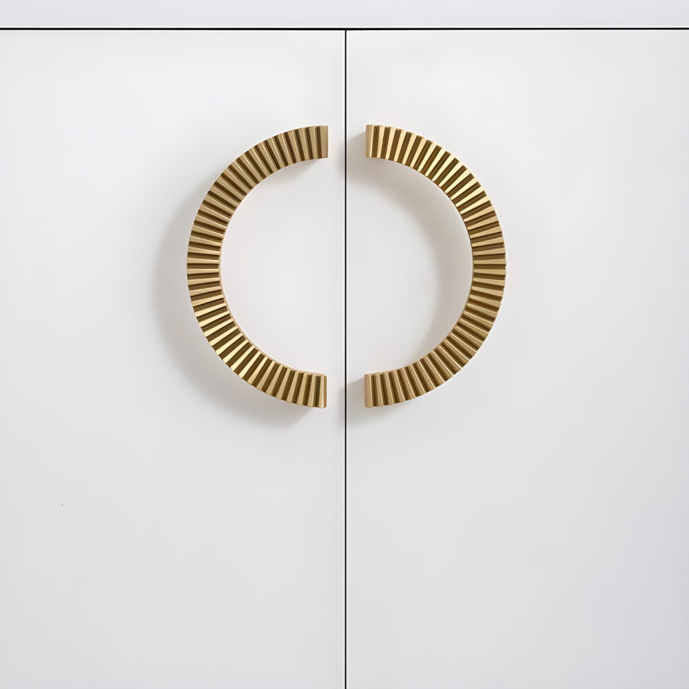 EFTIA / Solid Brass Semi Circle Handles - Handle Shop Couture