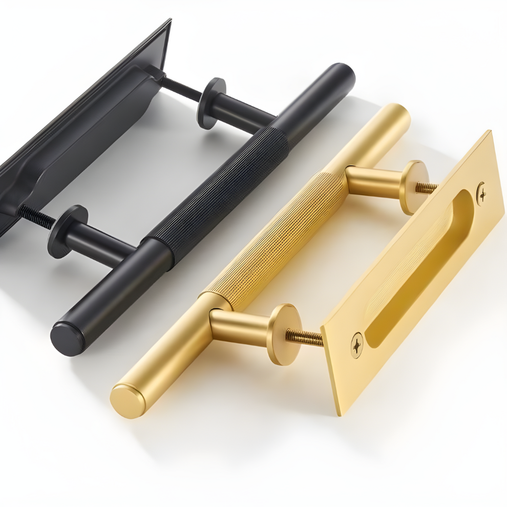 MARBELLA / Solid Brass Barn Door Pull Handles | Handle Shop Couture ...
