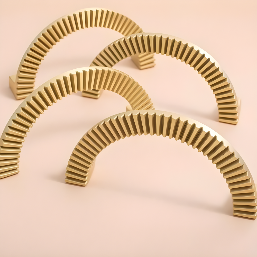 EFTIA / Solid Brass Semi Circle Handles - Handle Shop Couture