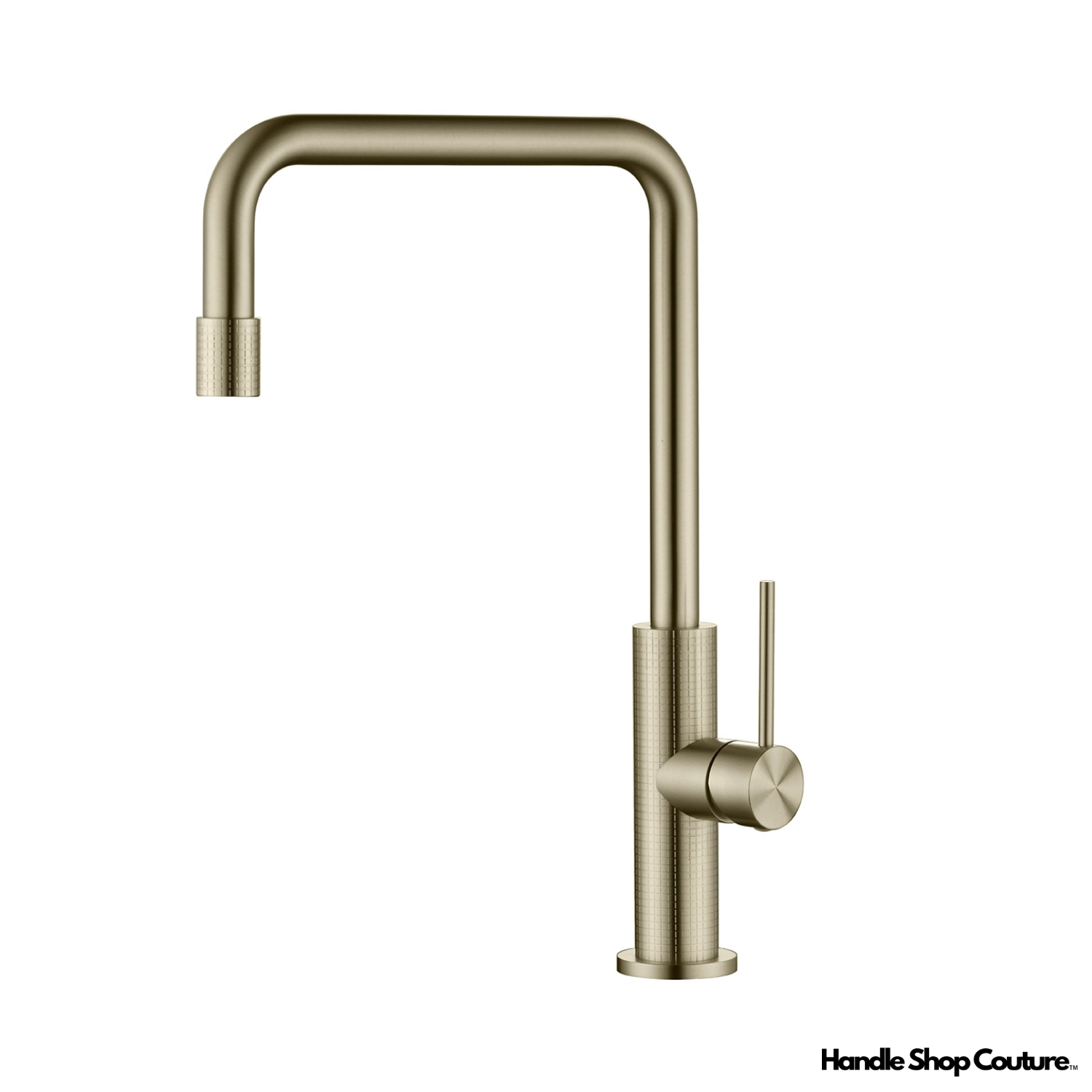 FIRENZE Linear Knurled Faucet Tap - Gunmetal Grey - Handle Shop Couture