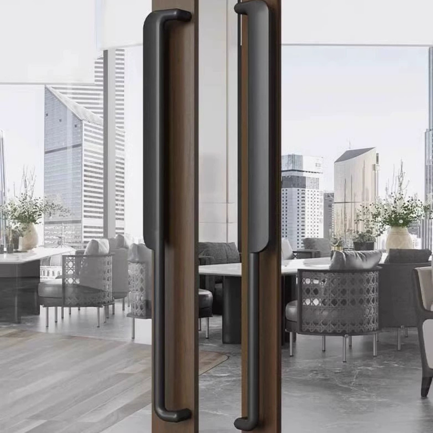 CAPRI / Long Entrance Door Handles Push Pull - Handle Shop Couture