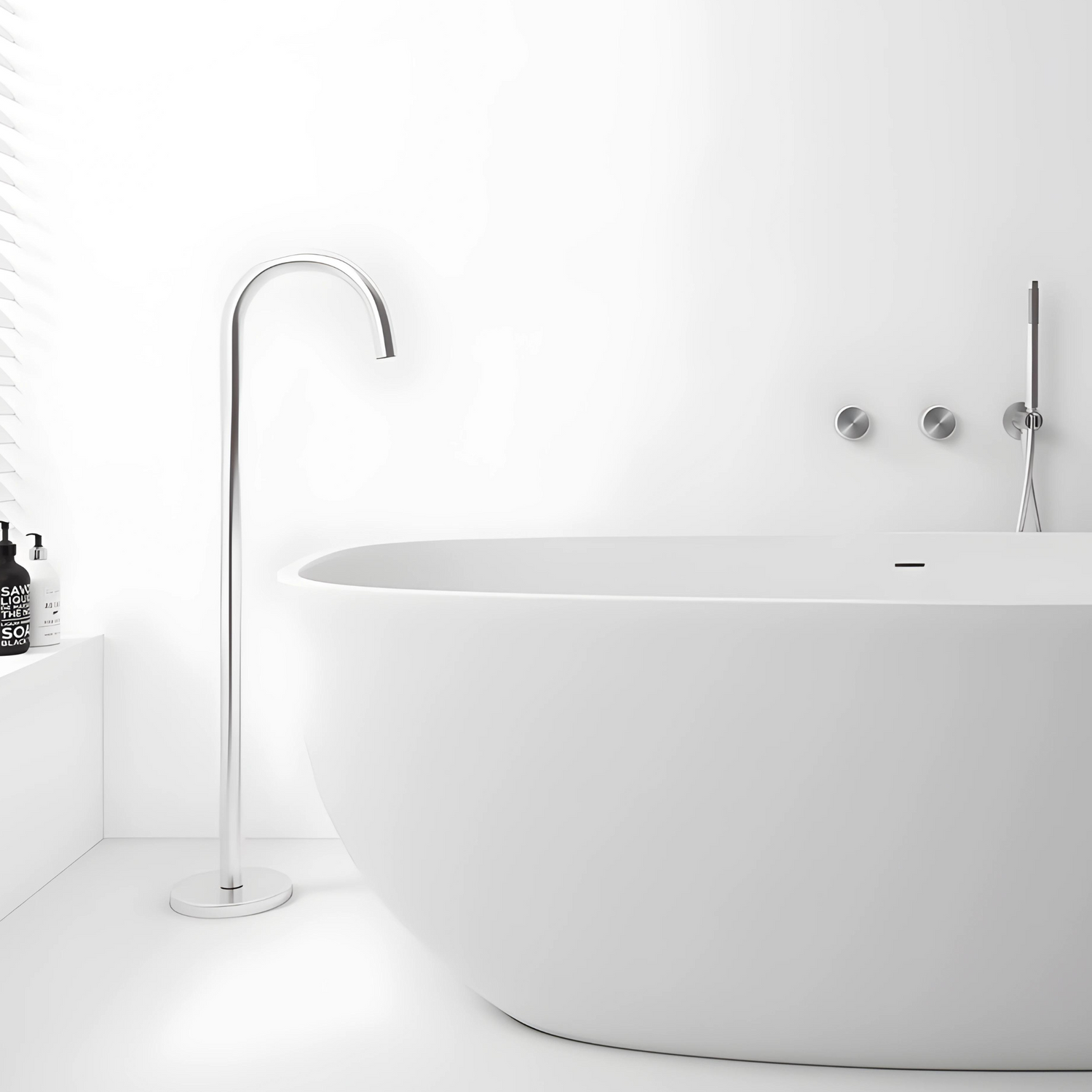 SENSIAL / Wall-Mounted Bathtub Faucet Filler - Handle Shop Couture