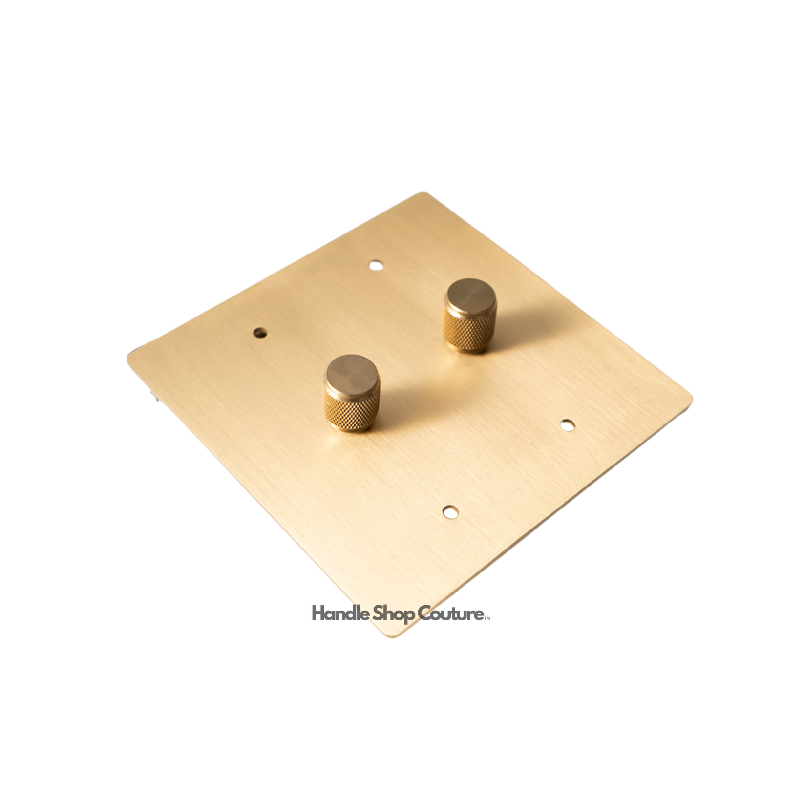 KLAS / Brass Rotary Dimmer Switch (2-Gang) - Handle Shop Couture