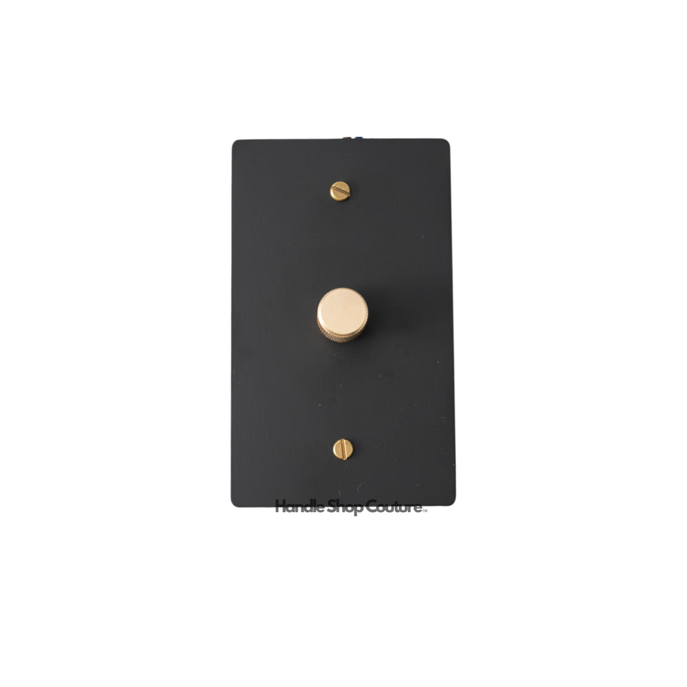 KLAS / Brass Rotary Dimmer Switch (1-Gang) - Handle Shop Couture