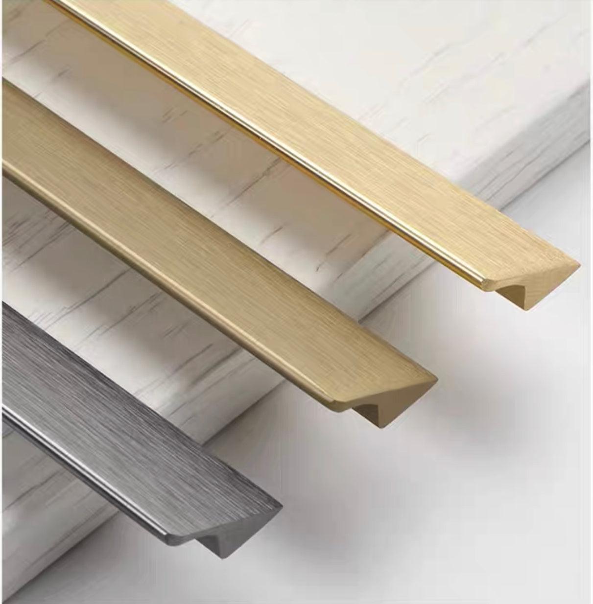 AYA / Long Cabinet Pull Handles | Handle Shop Couture - Gunmetal Grey ...