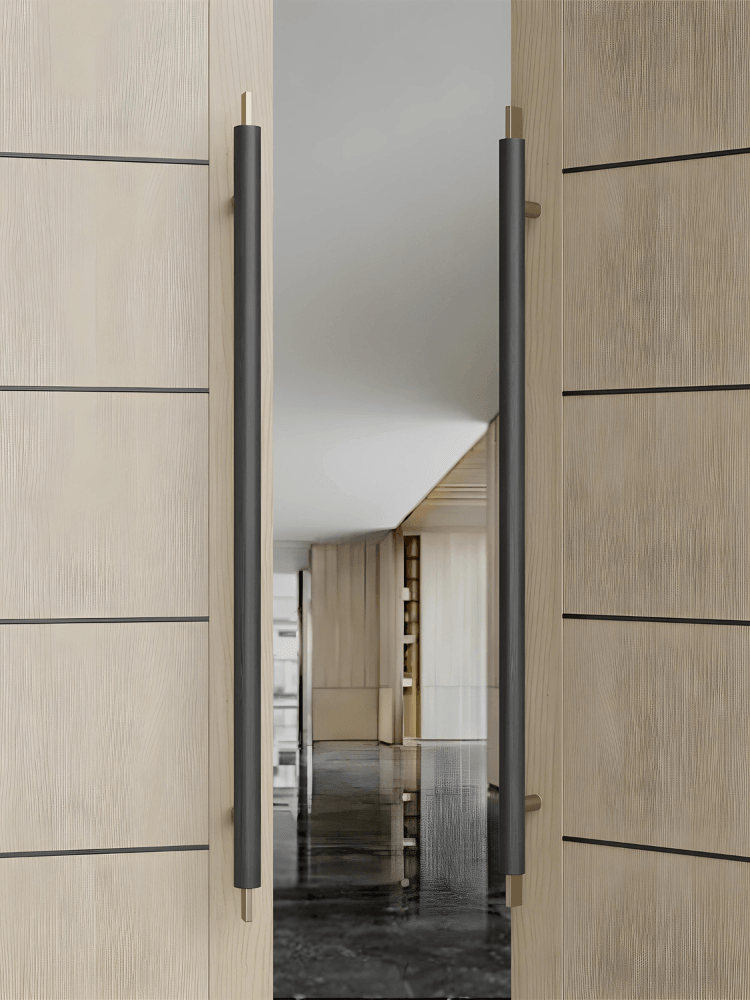 IRIS / Long Entrance Door Handles Push Pull | Handle Shop Couture ...