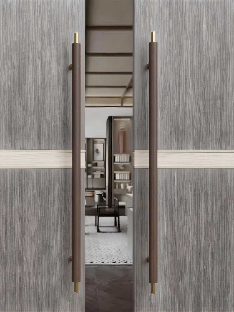 IRIS / Long Entrance Door Handles Push Pull | Handle Shop Couture ...