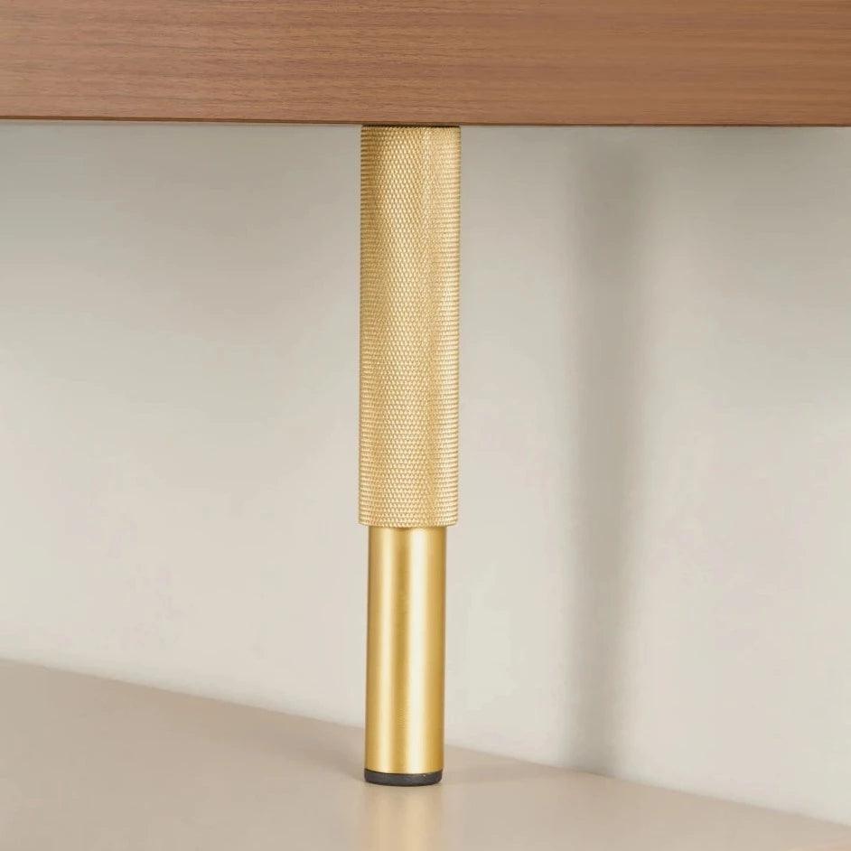 LACIE Solid Knurled Brass Furniture Feet Handle Shop Couture