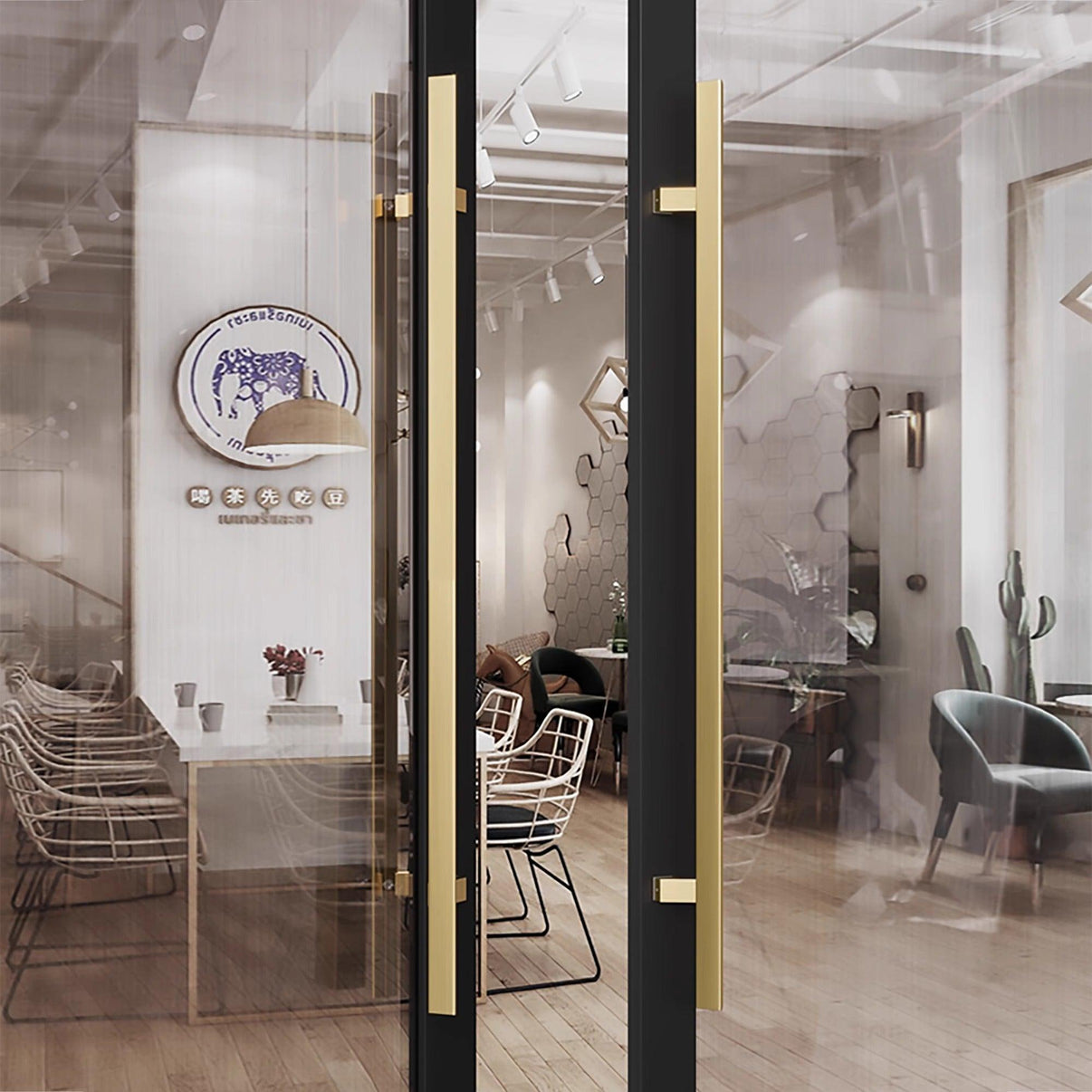 LOUSA / Long Entrance Door Handles Push Pull | Handle Shop Couture ...