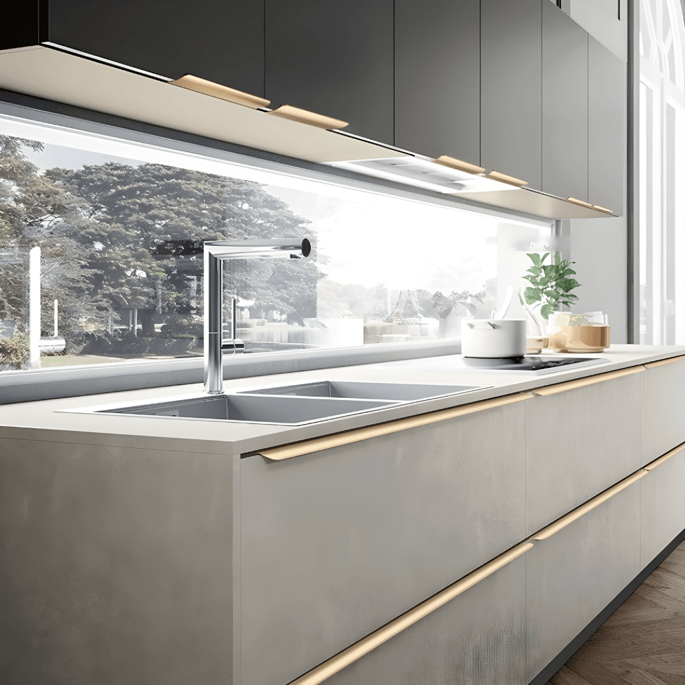 VANTAGE / Long Cabinet Edge Pull - Black / 1000mm/39.4" - Handle Shop ...