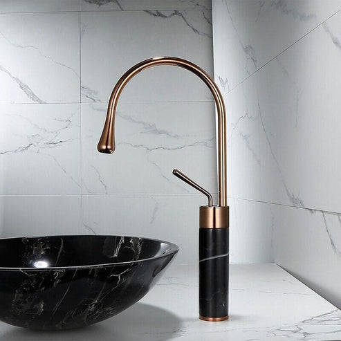 ALAIN / Marble Bathroom Faucet - Handle Shop Couture