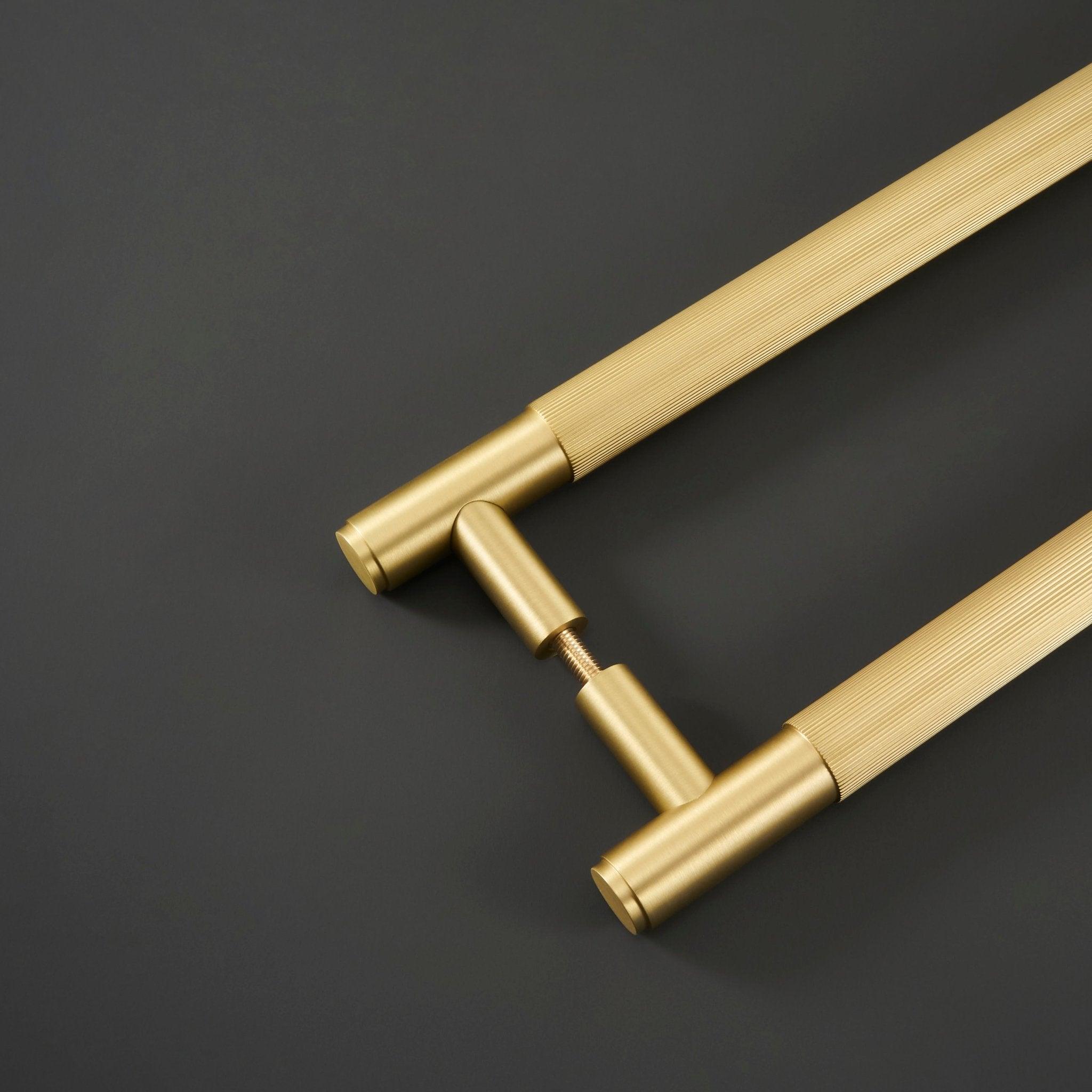 Double-Sided Door & Appliance Brass Handles | Handle Shop Couture ...