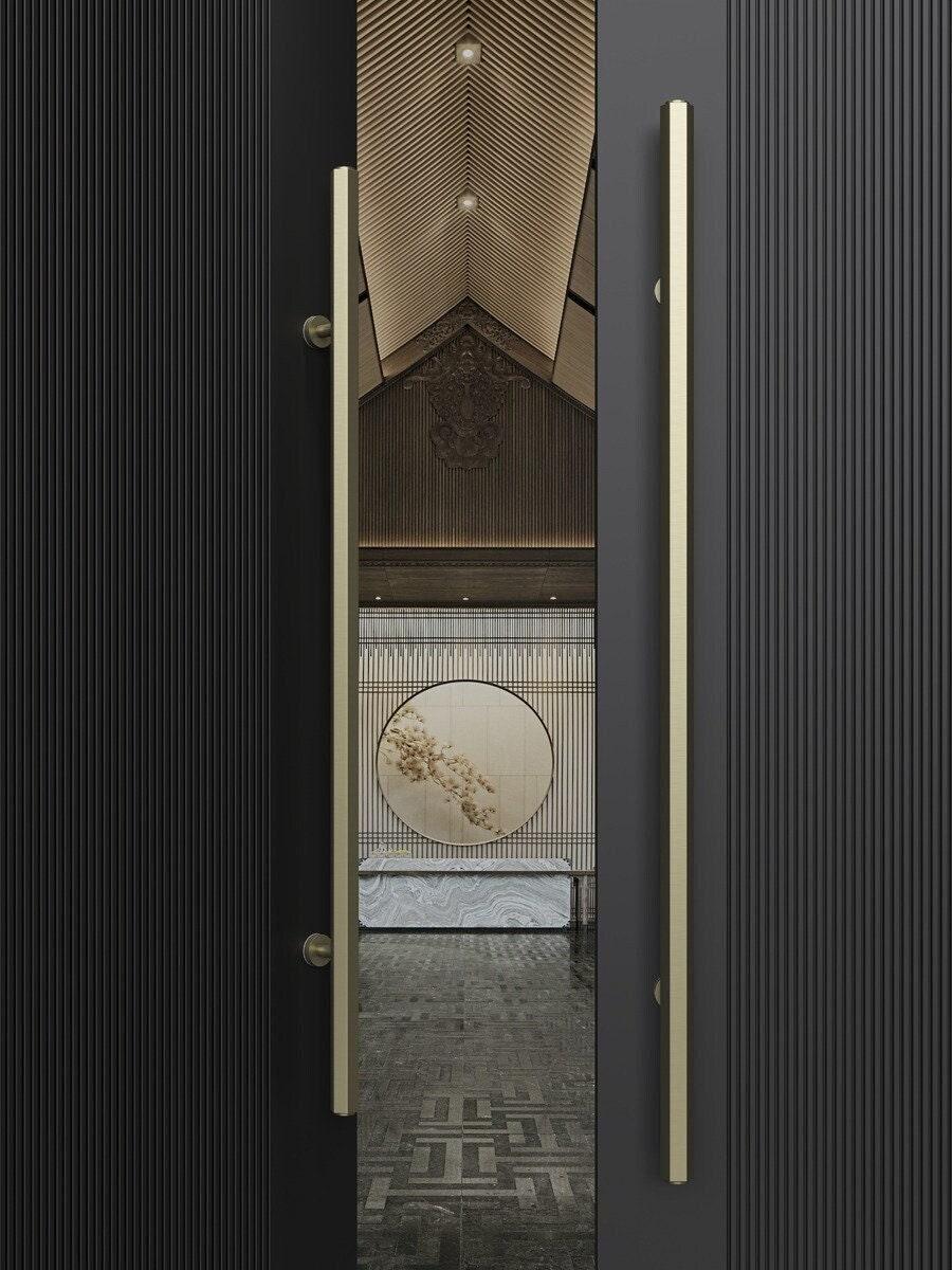 PALLO / Long Entrance Door Handles Push Pull | Handle Shop Couture ...
