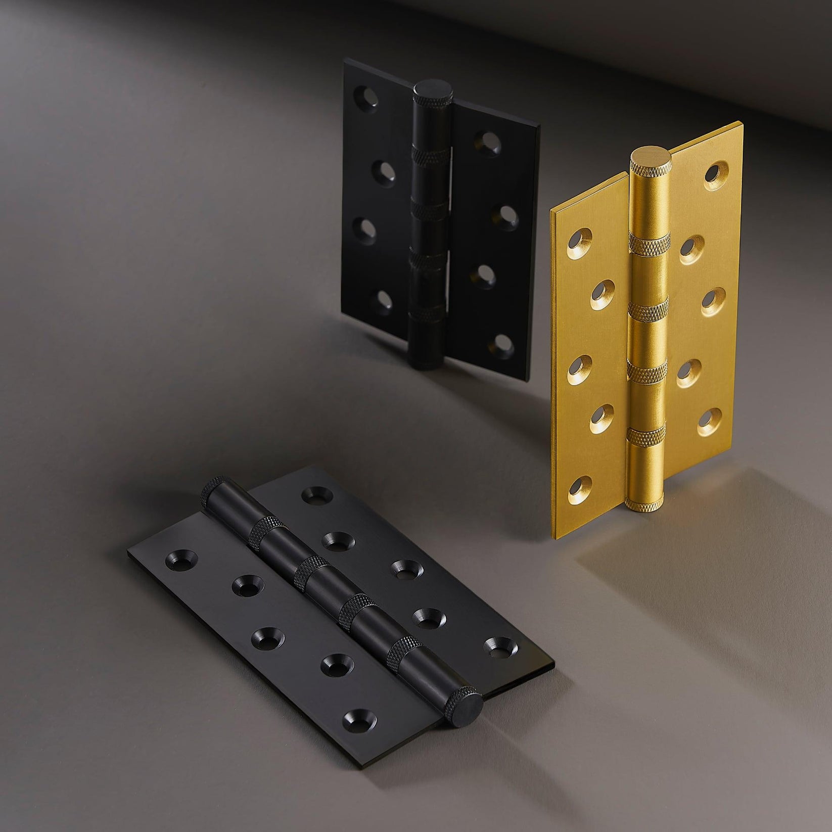Solid Brass Knurled Hinges | Handle Shop Couture - Handle Shop Couture