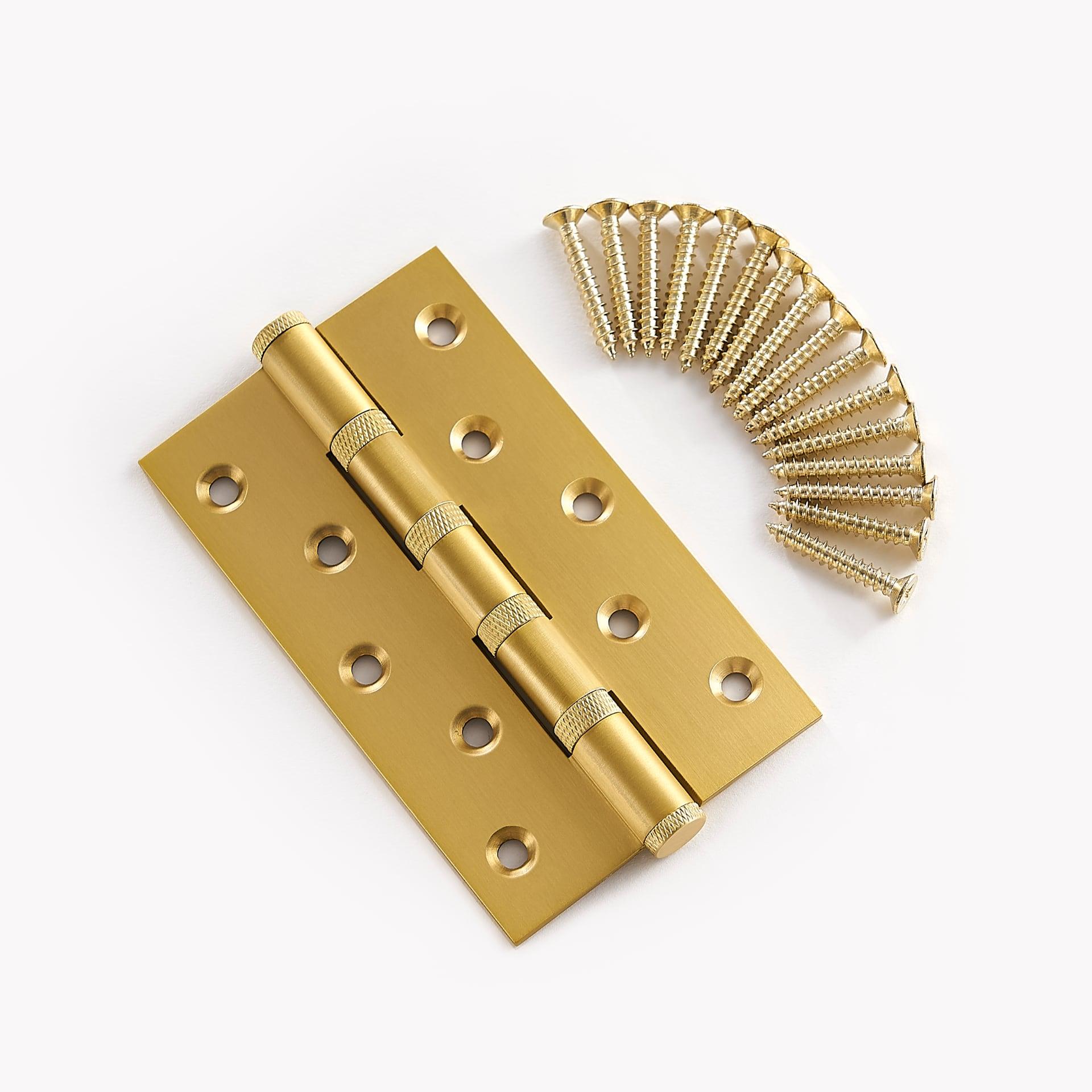 Solid Brass Knurled Hinges | Handle Shop Couture - Handle Shop Couture