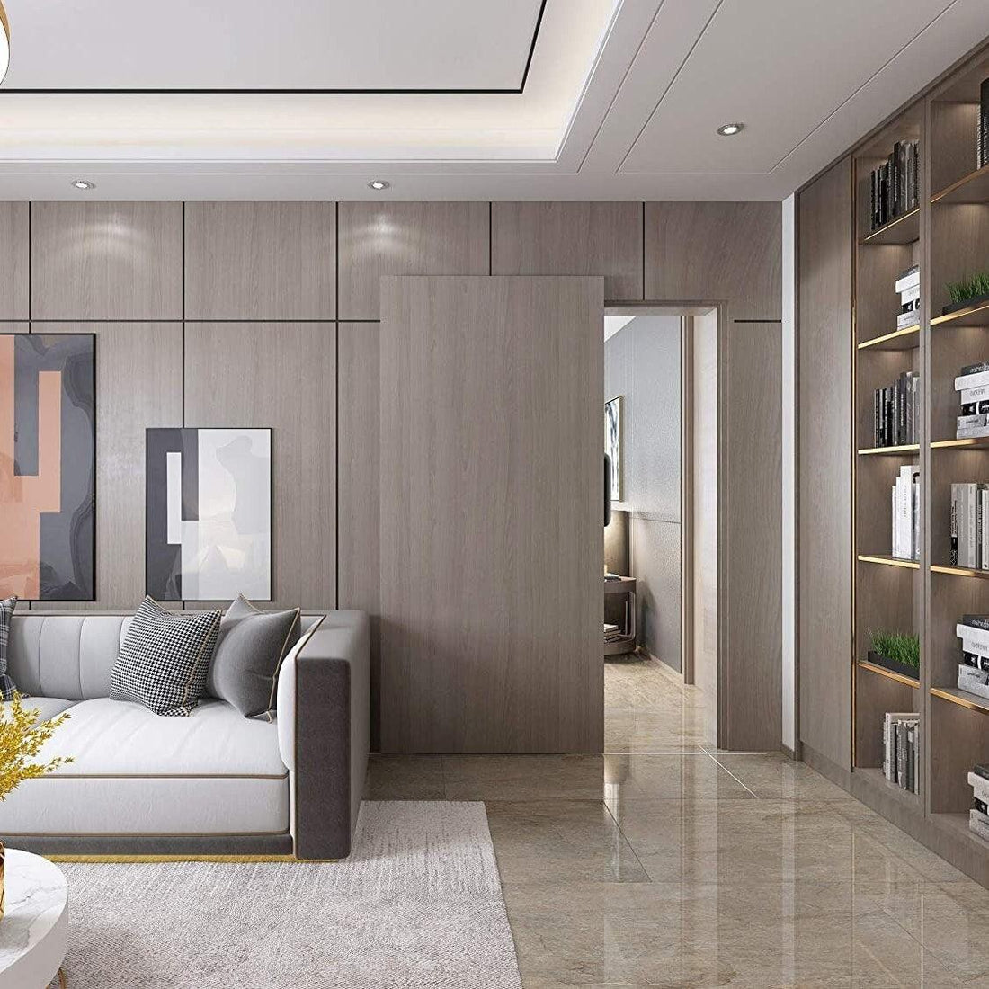 Soft-Closing Concealed / Sliding Barn Door Hardware Kit Mechanism ...