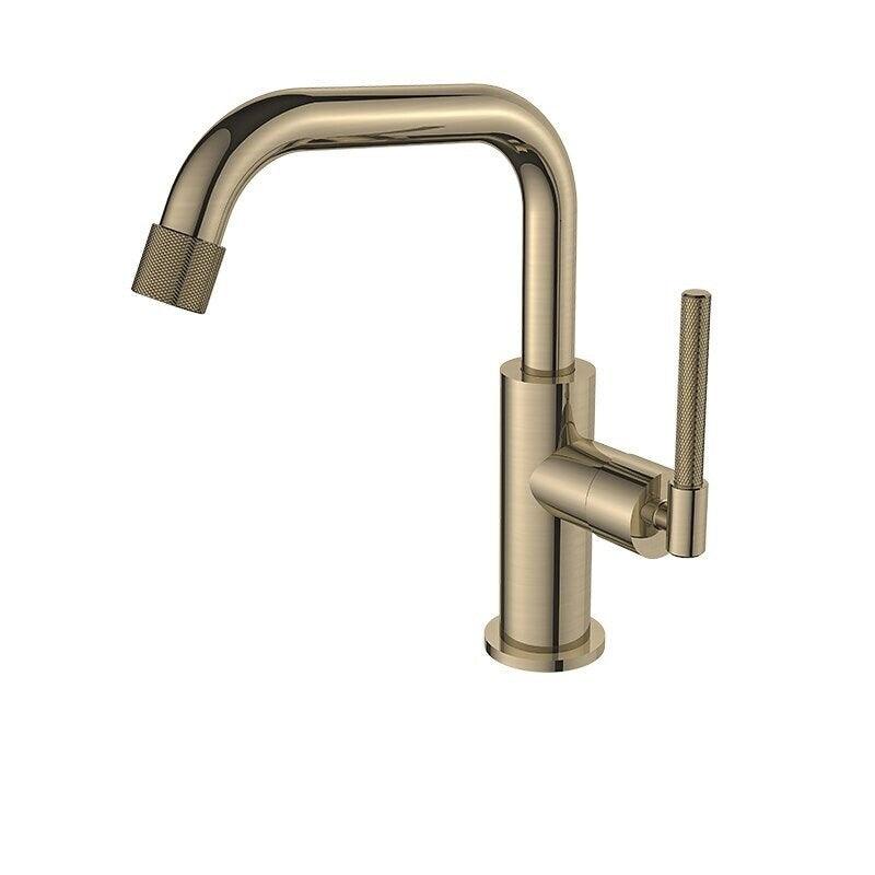 TANDEM / Mixer Tap Faucet - Satin Gold - Handle Shop Couture
