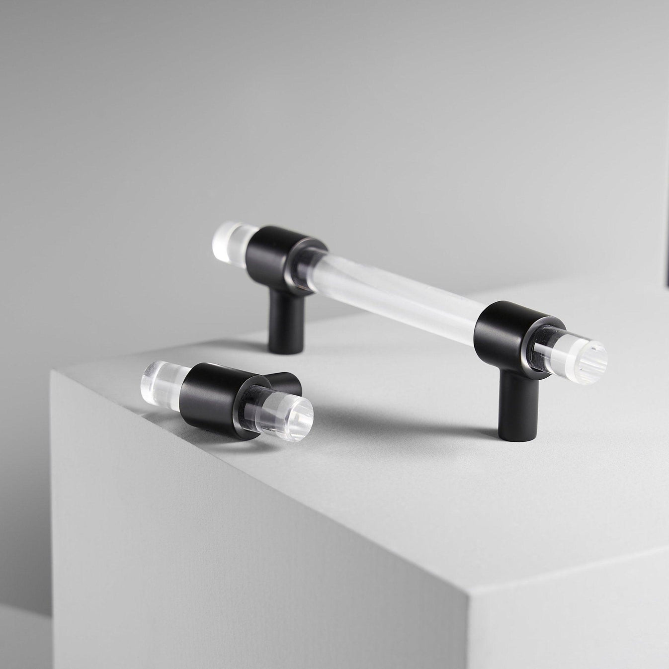 VITRE / Acrylic & Brass Handles | Handle Shop Couture - Satin Brass ...